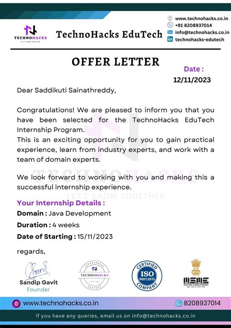 Sainath Reddy On Linkedin Technohacks Javadevelopment