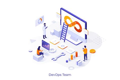 Premium Vector Conceptual Template With Team Of Programmers Working On Project Computer