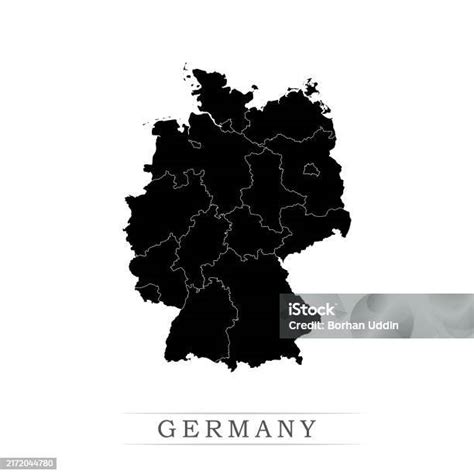 독일의 지역의 상세한 벡터지도 독일 정치 지도 스톡 일러스트 독일에 대한 스톡 벡터 아트 및 기타 이미지 독일 국가 지리적 지역 단순함 Istock
