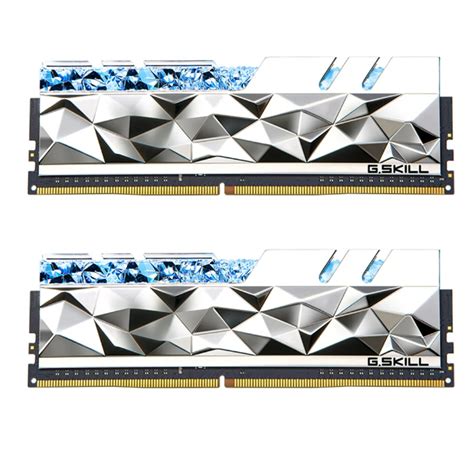 แรม G Skill 32gb 16gbx2 Ddr4 4000mhz Ram หน่วยความจำ G Skill Trident Z Royal Elite Silver
