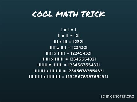 cool math tricks to amaze your friends