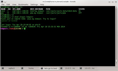 cbsd — freebsd jail and bhyve management tools