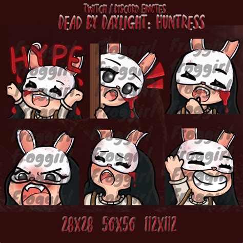 Dead By Daylight Cute Huntress Twitchdiscord Emotes Huntress