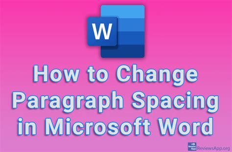 How To Change Paragraph Spacing In Microsoft Word Printable Online