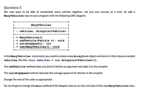 Solved Question 1 Create A Movable Interface And A Vehicle
