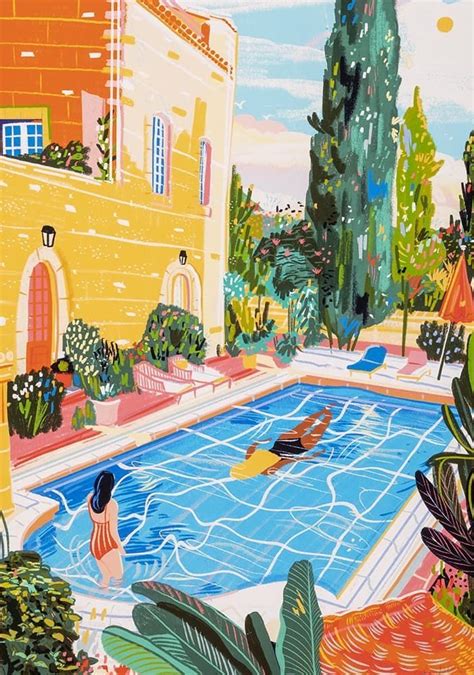 Pin by Solene on Art draw ʚɞ Conceptual illustration Illustration Pool art