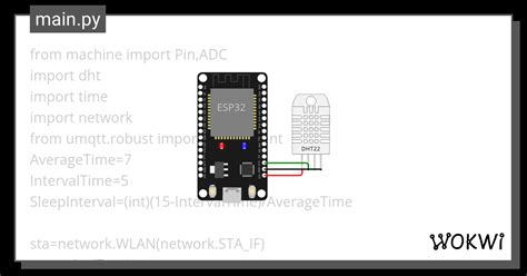 MicroPython MQTT Weather Logger ESP32 Copy Wokwi ESP32 STM32 Arduino Simulator