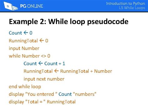 While Loops Introduction To Python Introduction To Python