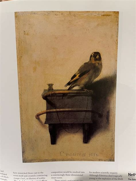 Carel Fabritus The Goldfinch” The Netherlands 1654 Goldfinch