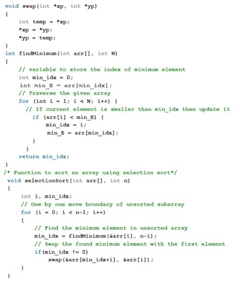 Solved Points Assume That The Selectionsort Is The Chegg
