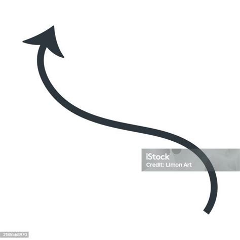 동적 웹 디자인 인포그래픽 프리젠테이션을 만들기 위한 곡선형 검은색 화살표 또는 포인터 곡선에 대한 스톡 벡터 아트 및 기타 이미지 곡선 낙서 패턴 다이어그램