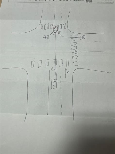 교차로 편도2차로에서 좌회전 차선에서 직진신호받아서 직진하는데 지식in