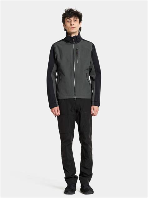 Men Njord Jacket Coal Black Didriksons Lightweight Jackets Wooten Store
