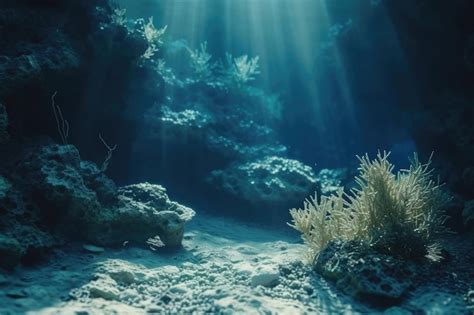 Underwater Coral Reef With Diverse Marine Life Premium Ai Generated Image