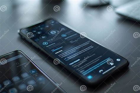 Ai Technology On Smartphone Display With Digital Interface For A Futuristic User Experience