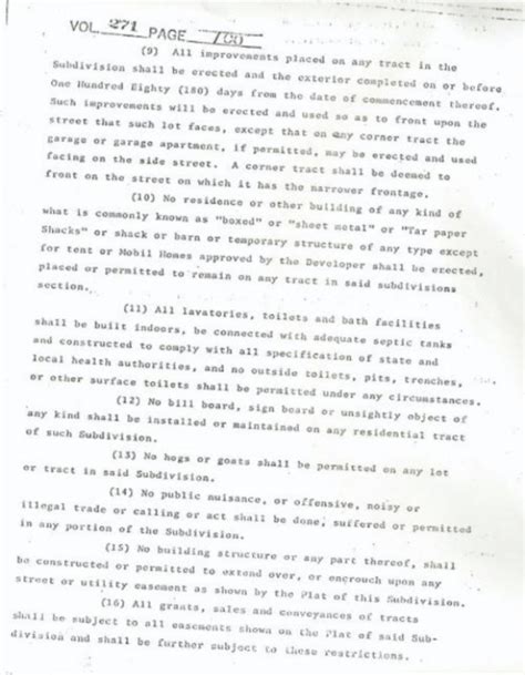 Deed Restrictionsby Laws Foresters Retreat