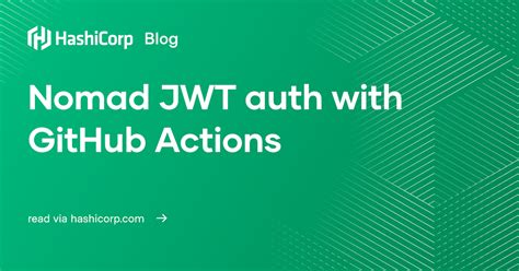 nomad jwt auth with github actions