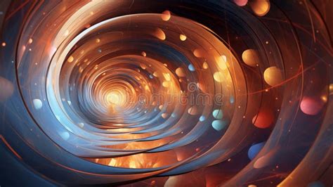 Abstract Quantum Tunneling Portrayed With Imaginative And Captivating Visuals Ai Generated