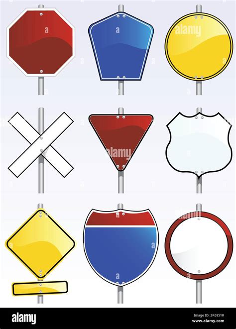 Vector Set Of Blank Traffic Signs Stock Vector Image Art Alamy NBKomputer