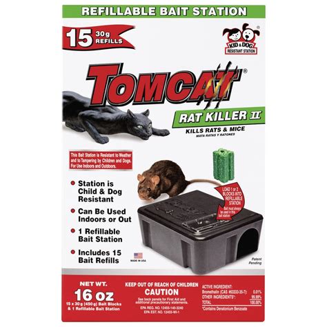 Shop Tomcat Rat Killer Ii Tier 1 Refillable Rat Bait Station Indoor