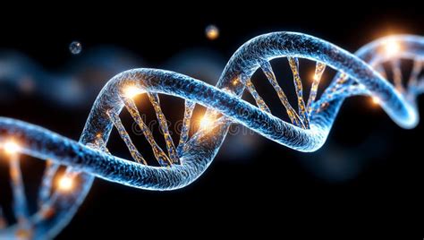 Intricate Double Helix Of Dna Glowing With Vibrant Energy Symbolizes