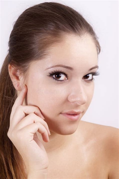 Portrait Eines Sch Nen M Dchens Stockbild Bild Von Standpl Tze Frauen