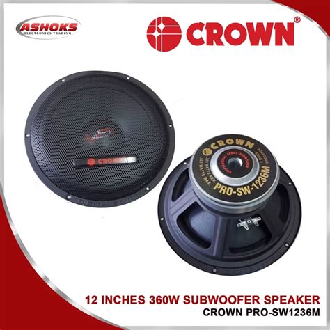 Crown Pro Sw 1236m Subwoofer Speaker 12 Inches 360w Crown Shopee