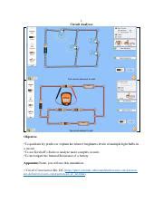 Circuit Analyses Pdf Circuit Analyses Objective To Qualitatively Predict Or Explain The
