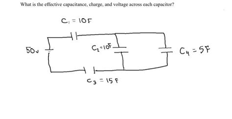 Solved What Is The Effective Capacitance Charge And