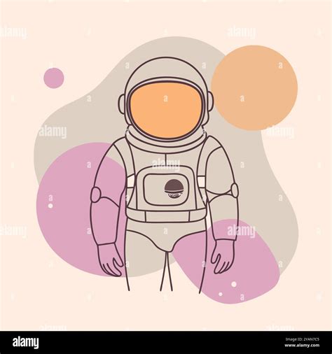 Astronaut Exploring Outer Space Cosmonaut In Spacesuit Performing Extravehicular Activity Or