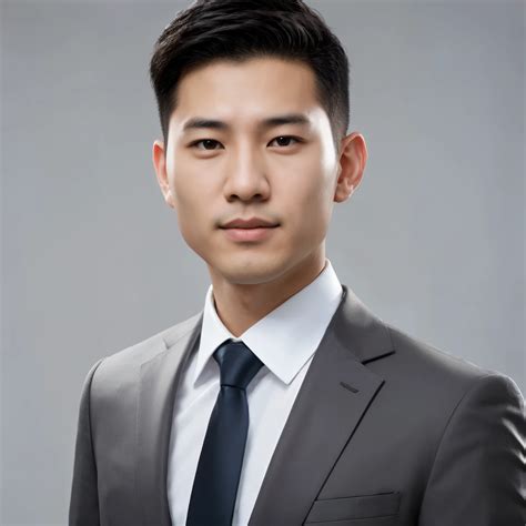 양복과 넥타이를 맨 남자의 클로즈업 Seaart Ai