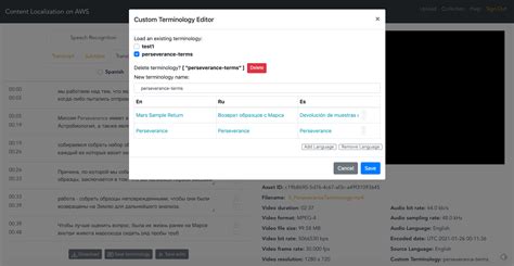 Using The Content Localization On Aws Application Content