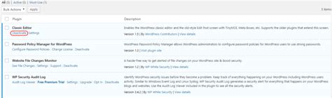 How To Disable Wordpress Plugins Melapress