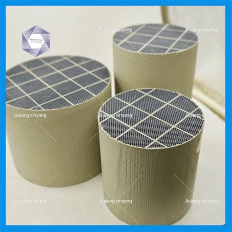 Sic Honeycomb Ceramic Carrier Cylindrical Used For Fixed Source Exhaust Black Smoke Processor
