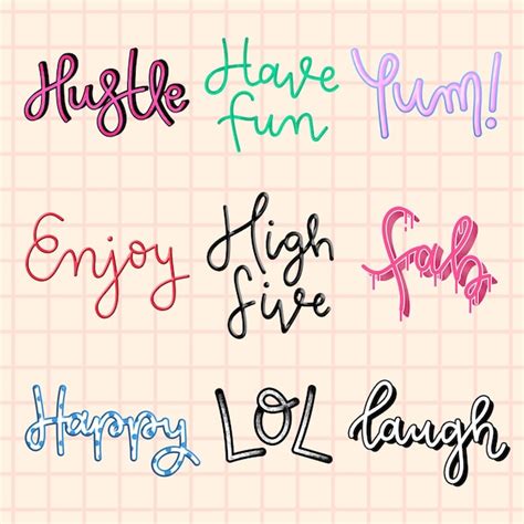 무료로 다운로드 가능한 글자 문구 벡터 And 일러스트