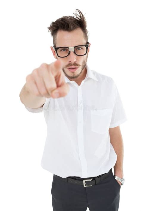 Nerdy Businessman Pointing Camera Stock Photos Free Royalty Free Stock Photos From Dreamstime