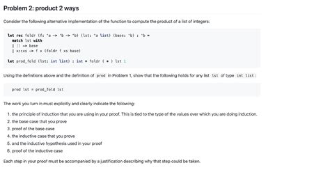 Problem 1 A Property For Prod Consider The Following