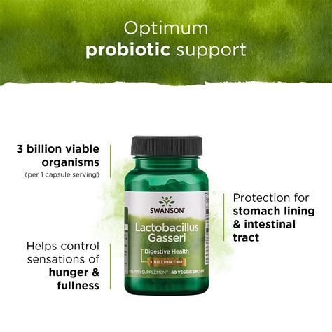 2xswanson Probiotics Lactobacillus Gasseri 3 Billion Cfu 60 Capsules