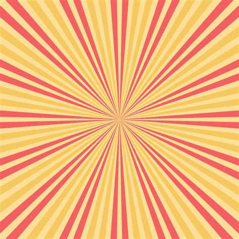 Rays Vector Yellow Beams Element Sunburst Shape Radiating Radial Lines Abstract Circular