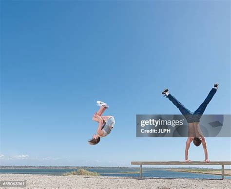 Gymnast Somersault Photos And Premium High Res Pictures Getty Images