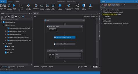 Rename Multiple Columns In Datatable Rpa Component Uipath Marketplace Overview