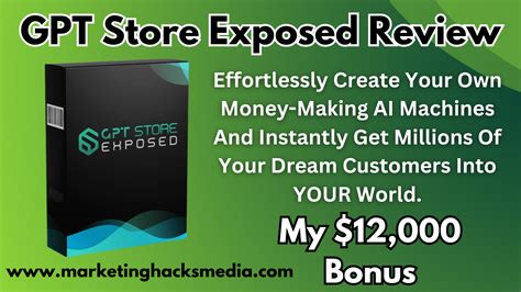 Gpt Store Exposed Review Create Money Making Ai Machines Gpt Store