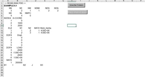 I Wan To Use Excel To Do Finite Element Analysis For