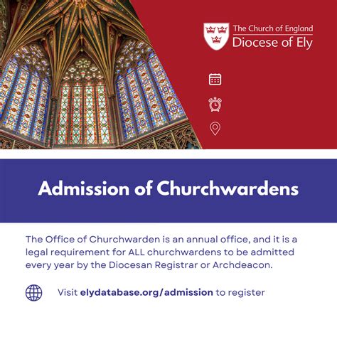 Admission Of Churchwardens Diocese Of Ely