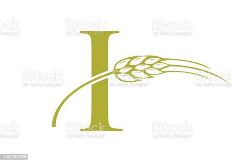 편지 I 농업 로고 농업 표지판 알파벳 I 템플릿 벡터 기호와 농업 로고 계절에 대한 스톡 벡터 아트 및 기타 이미지 계절 곡초류 기계류 Istock