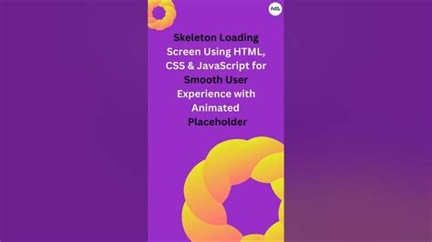 ⚡ Create A Skeleton Loading Effect In 60 Seconds ⏱️ Html Css Javascript Shorts Youtube