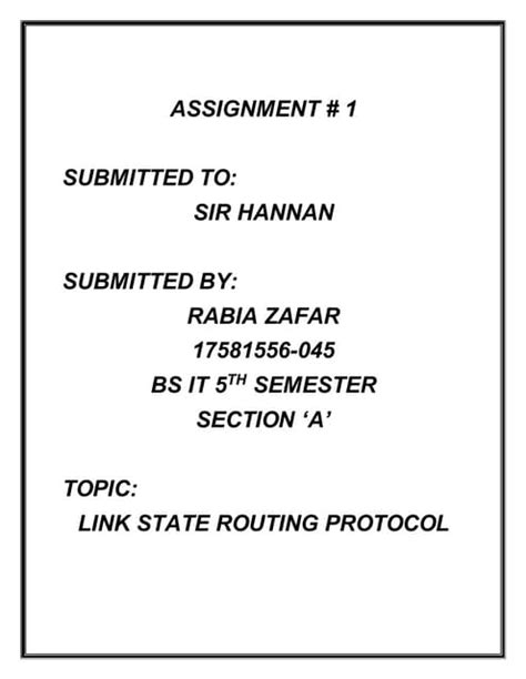 Link State Routing Protocol Pdf