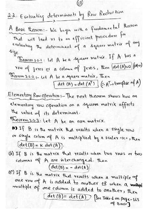 SOLUTION Evaluating Determinants By Row Reductions Studypool