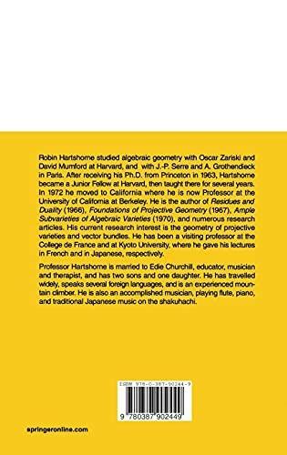 Algebraic Geometry Graduate Texts In Mathematics 52 Pacifiko Guatemala