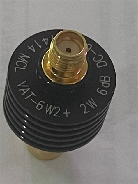 Mini Circuits Vat W Coaxial SMA Fixed Attenuator W Db Ghz Cable Connectors Coaxial
